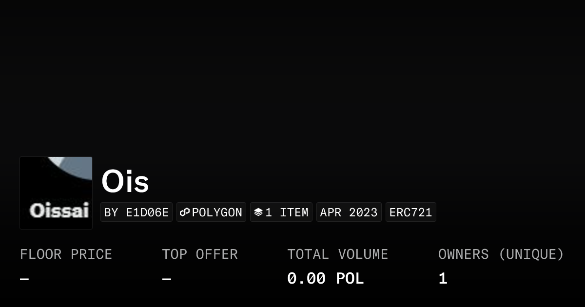 Ois - Collection | OpenSea