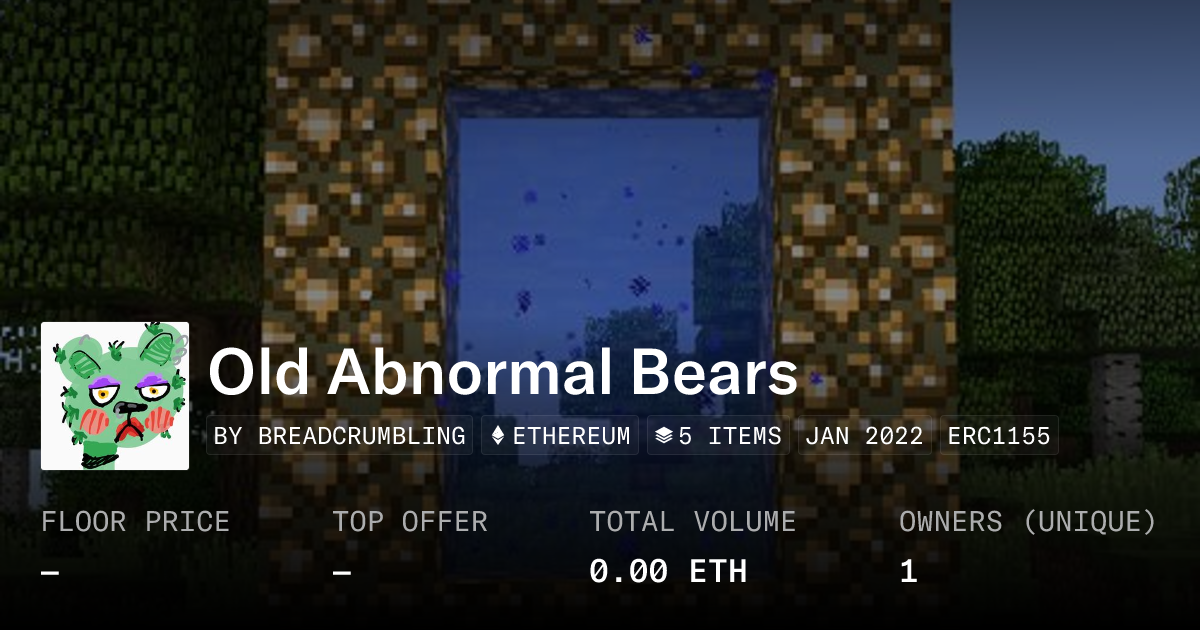 Old Abnormal Bears - Collection | OpenSea