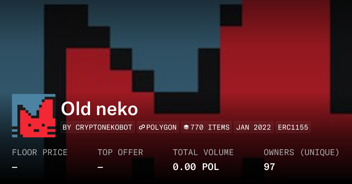 Old neko - Collection | OpenSea