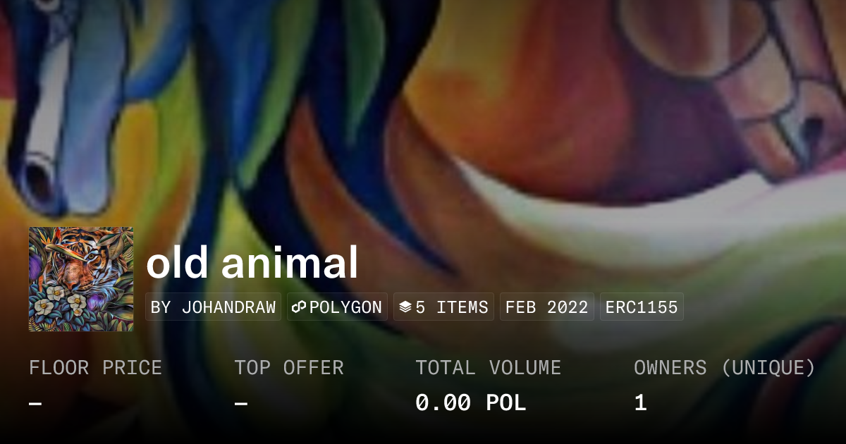 old animal - Collection | OpenSea
