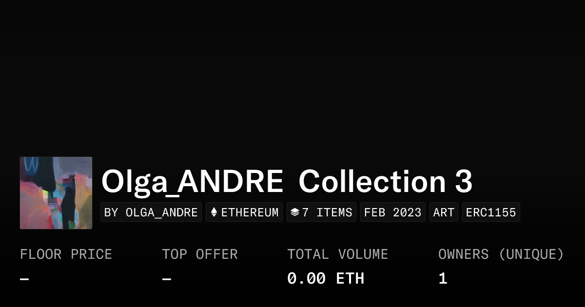 Olga_ANDRE Collection 3 - Collection | OpenSea