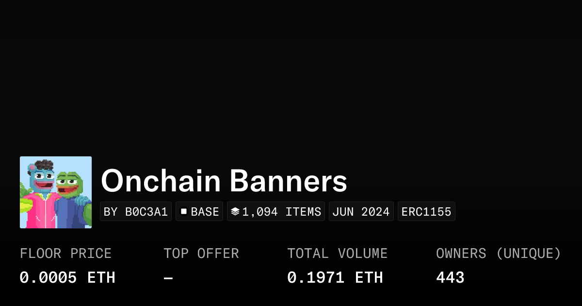 Onchain Banners - Collection | OpenSea