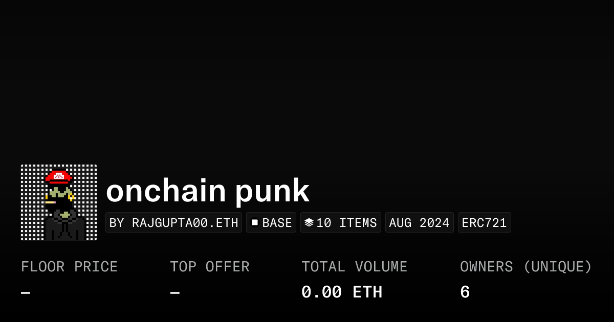 onchain punk - Collection | OpenSea