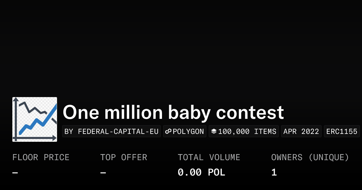 One million baby contest - Collection | OpenSea
