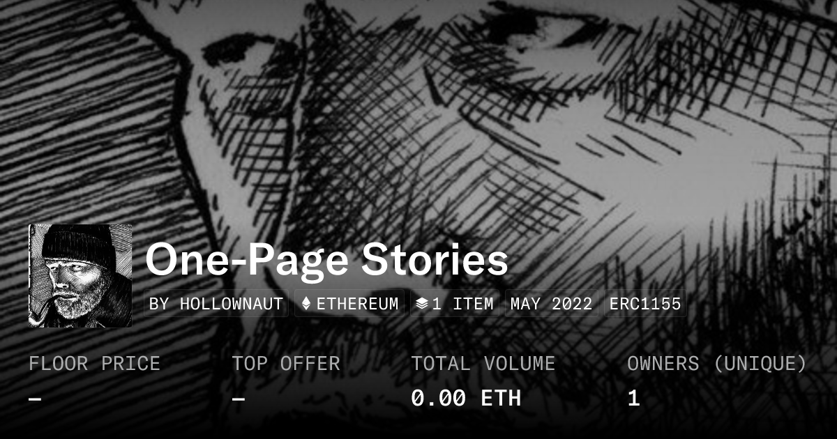 One-Page Stories - Collection | OpenSea