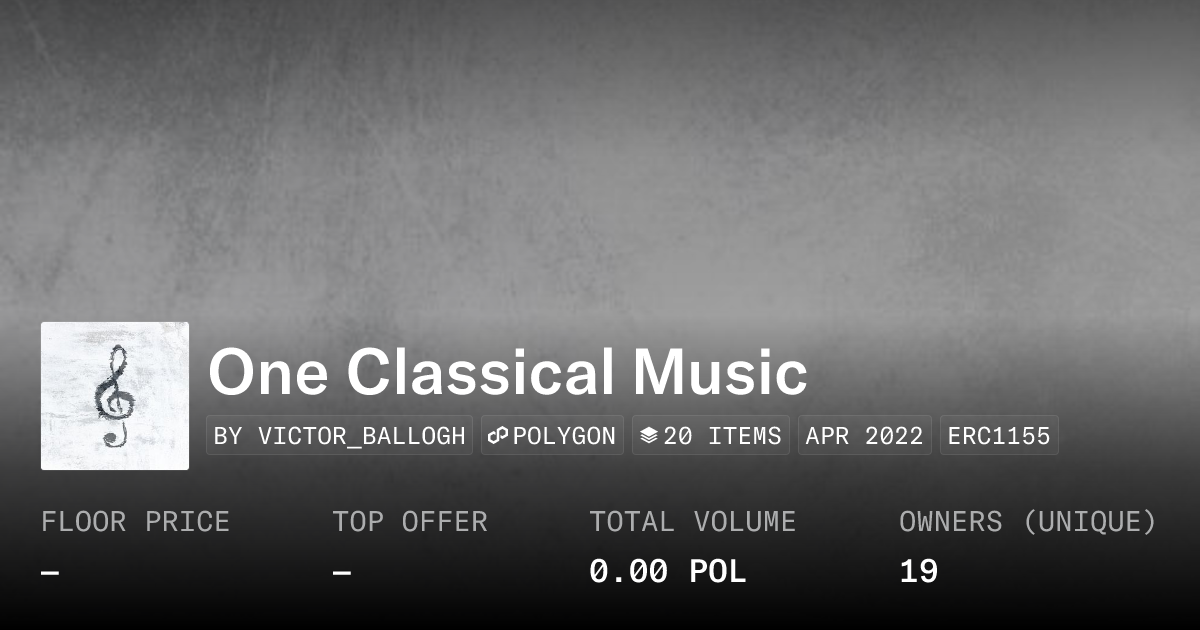 One Classical Music - Collection | OpenSea