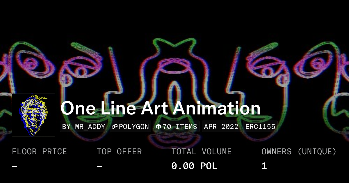 One Line Art Animation - Collection | OpenSea