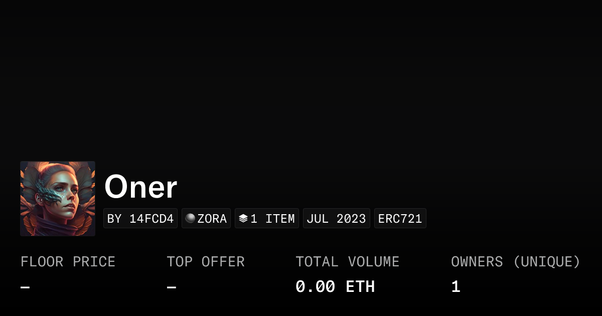 Oner - Collection | OpenSea