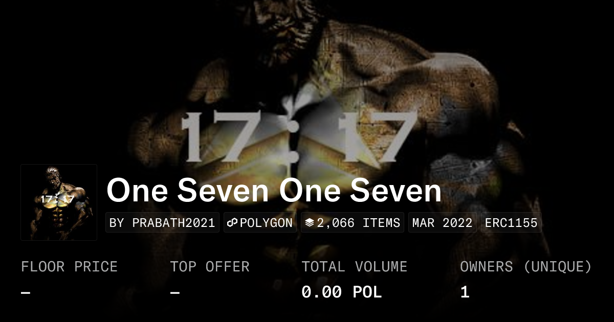 One Seven One Seven - Collection | OpenSea