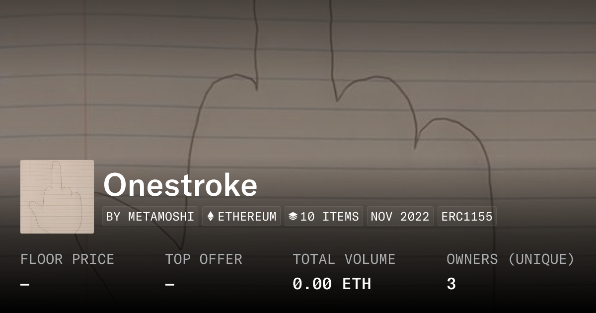Onestroke - Collection | OpenSea
