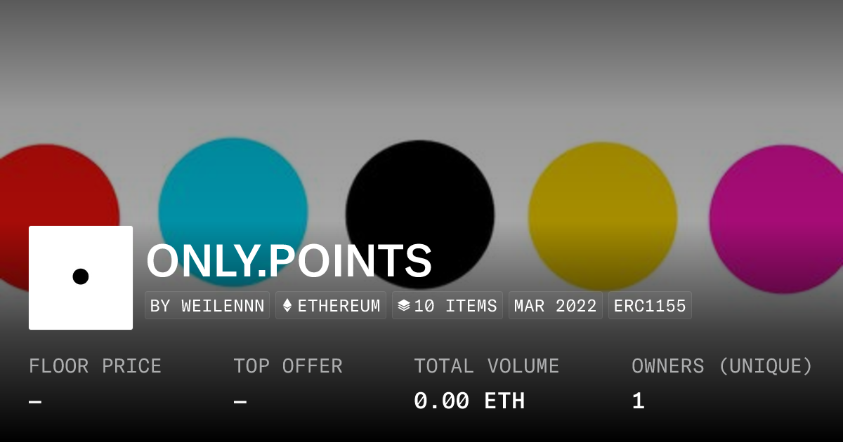 ONLY.POINTS - Collection | OpenSea