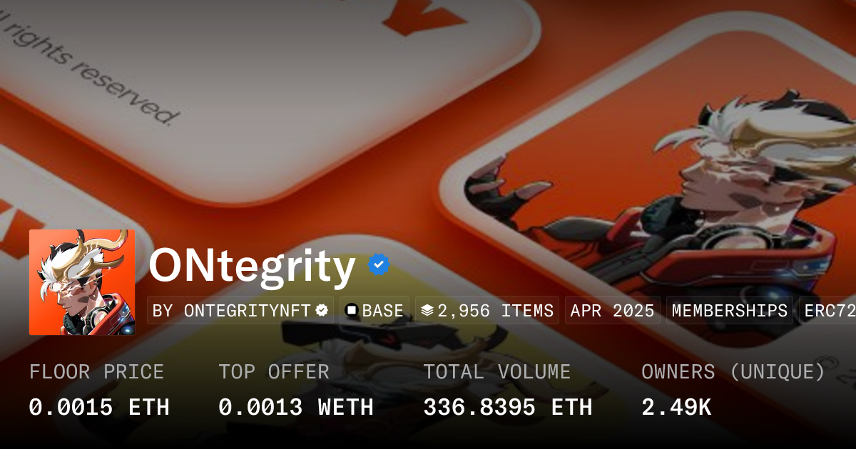 ONtegrity - Collection | OpenSea