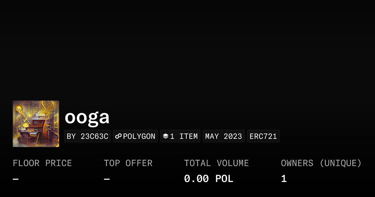 ooga - Collection | OpenSea