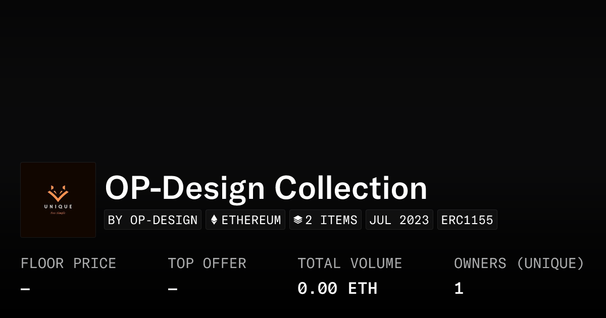 OP-Design Collection - Collection | OpenSea