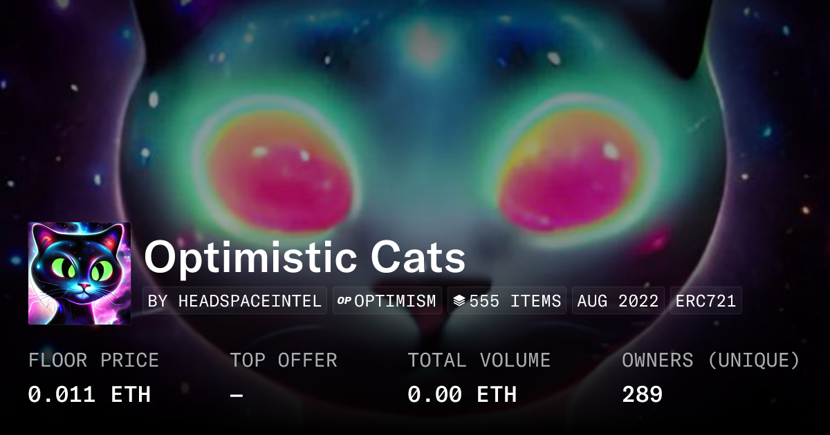 Optimistic Cats - Collection | OpenSea
