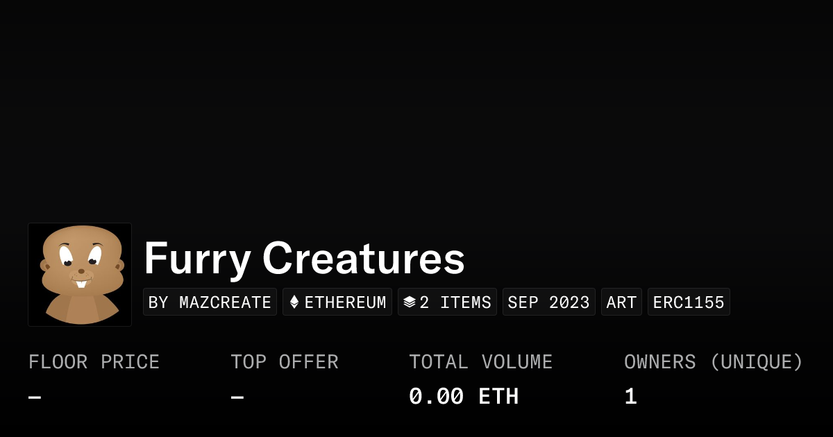 Furry Creatures - Collection | OpenSea