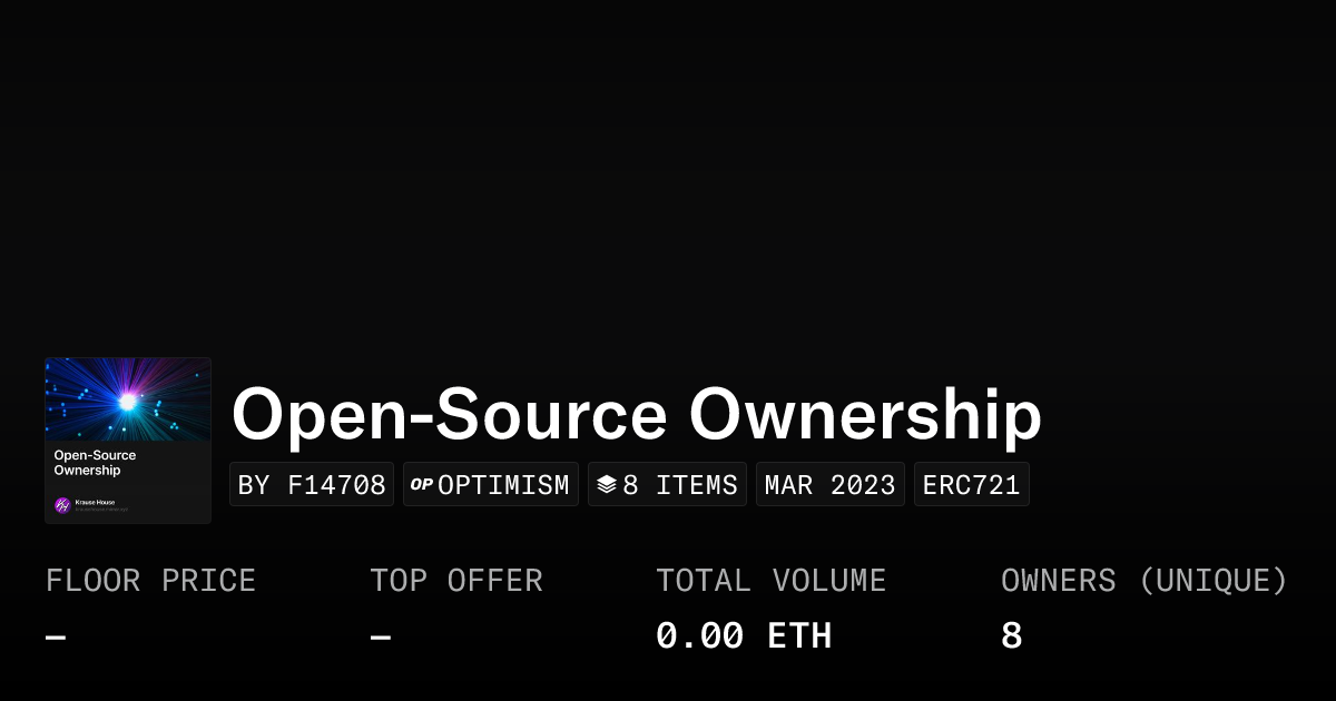 Open-Source Ownership - Collection | OpenSea
