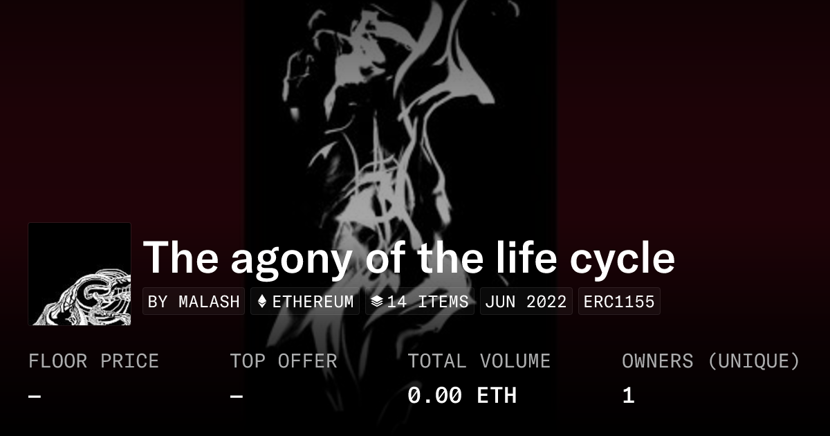 The agony of the life cycle - Collection | OpenSea