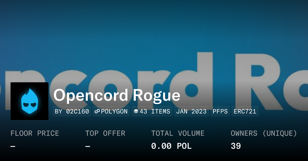 Opencord Rogue - Collection | OpenSea