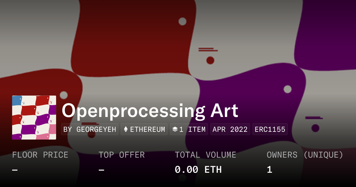 Openprocessing Art - Collection | OpenSea