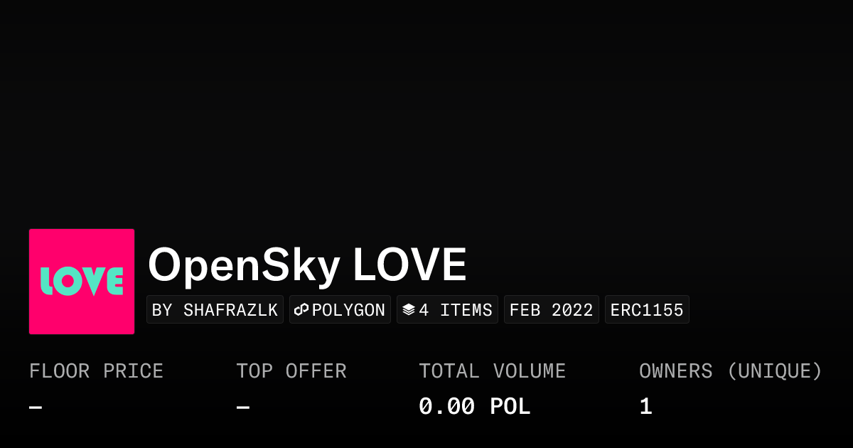 OpenSky LOVE - Collection | OpenSea