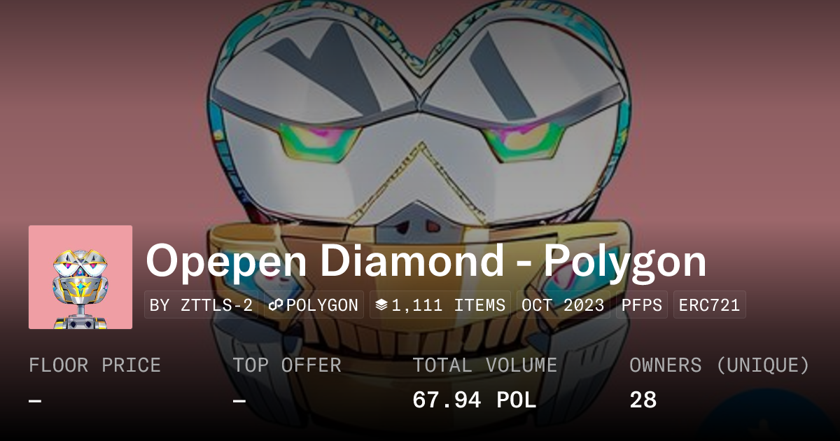 Opepen Diamond - Polygon - Collection | OpenSea