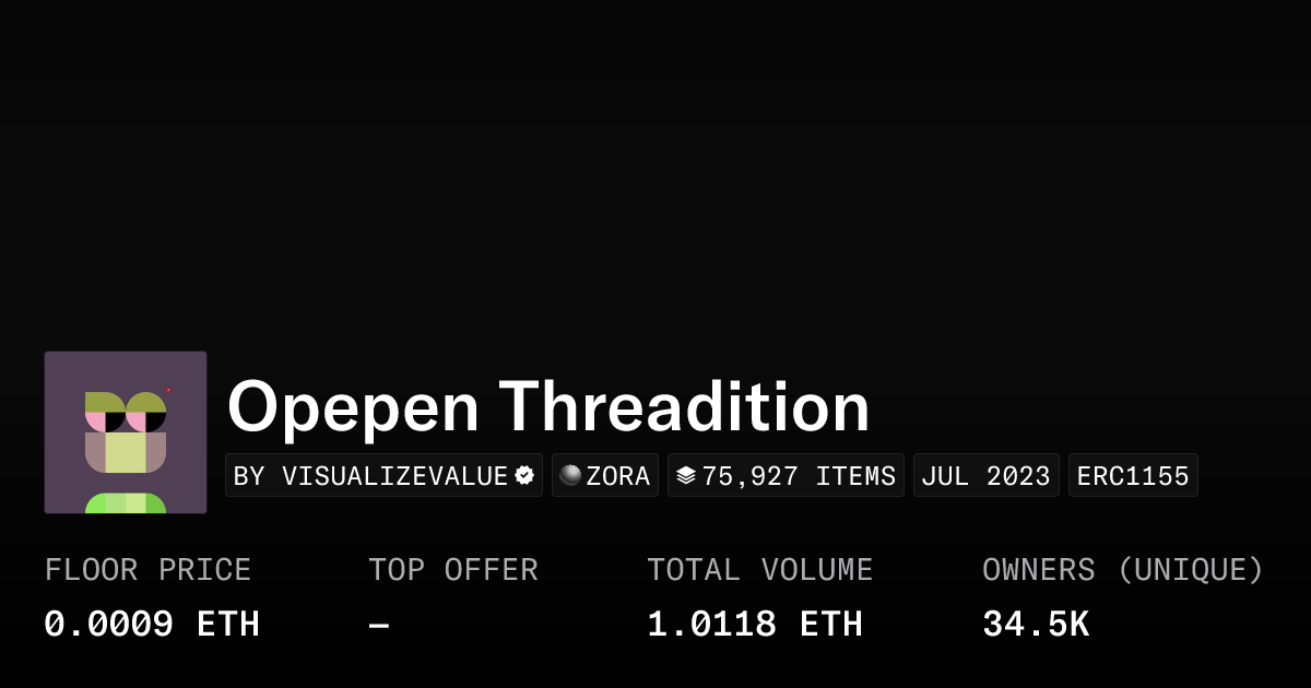 Opepen Threadition - Collection | OpenSea