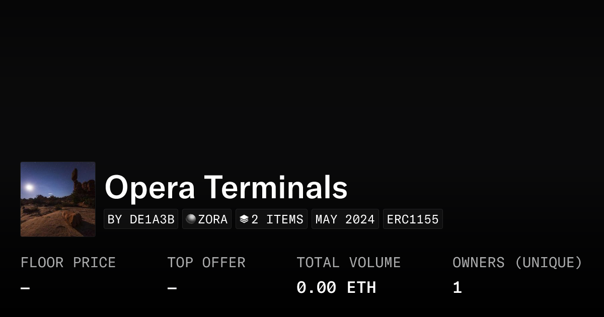 Opera Terminals - Collection | OpenSea