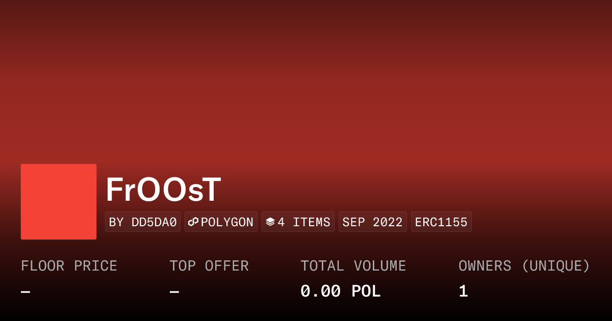 FrOOsT - Collection | OpenSea