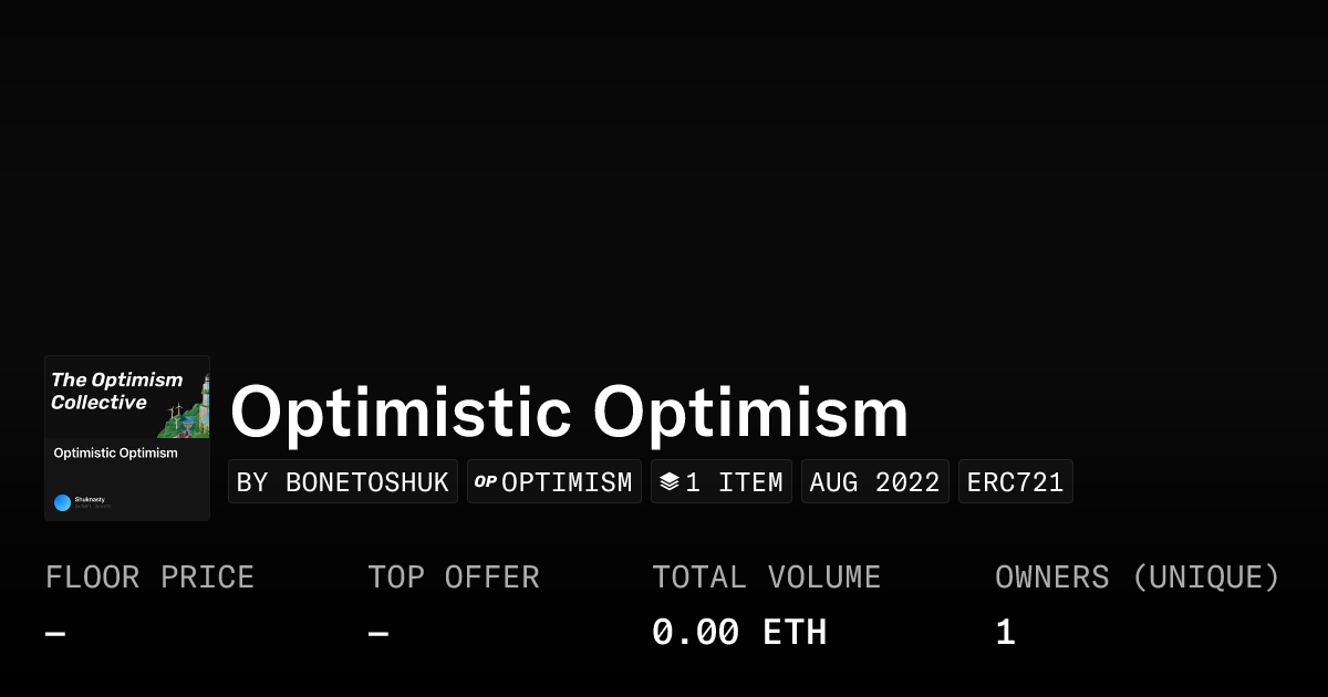 Optimistic Optimism - Collection | OpenSea