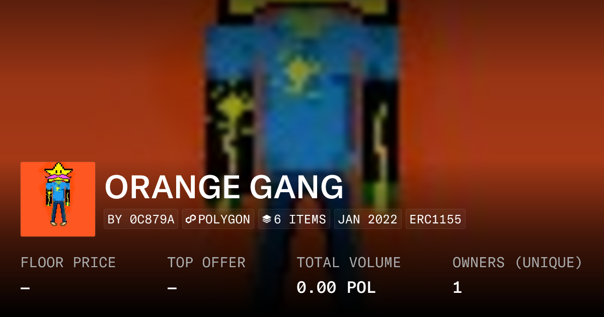 ORANGE GANG - Collection | OpenSea