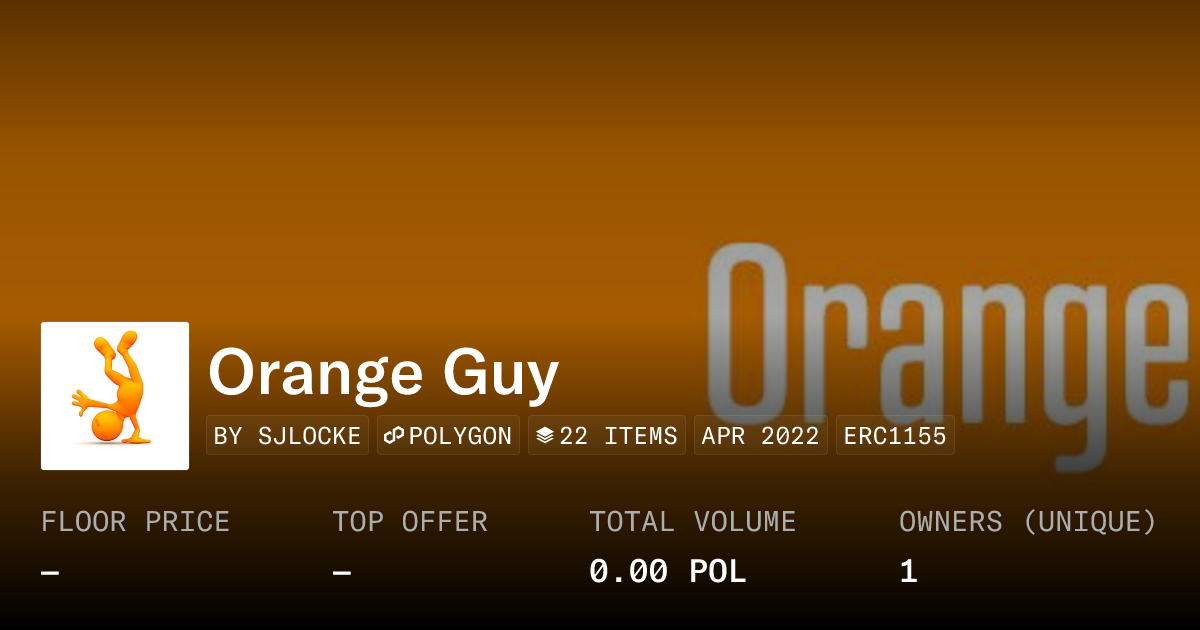 Orange Guy - Collection | OpenSea