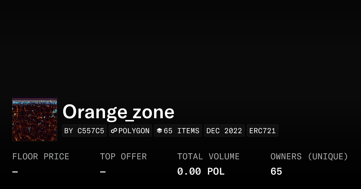 Orange_zone - Collection | OpenSea