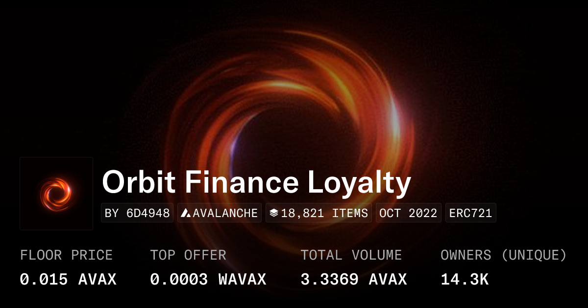 Orbit Finance Loyalty - Collection | OpenSea