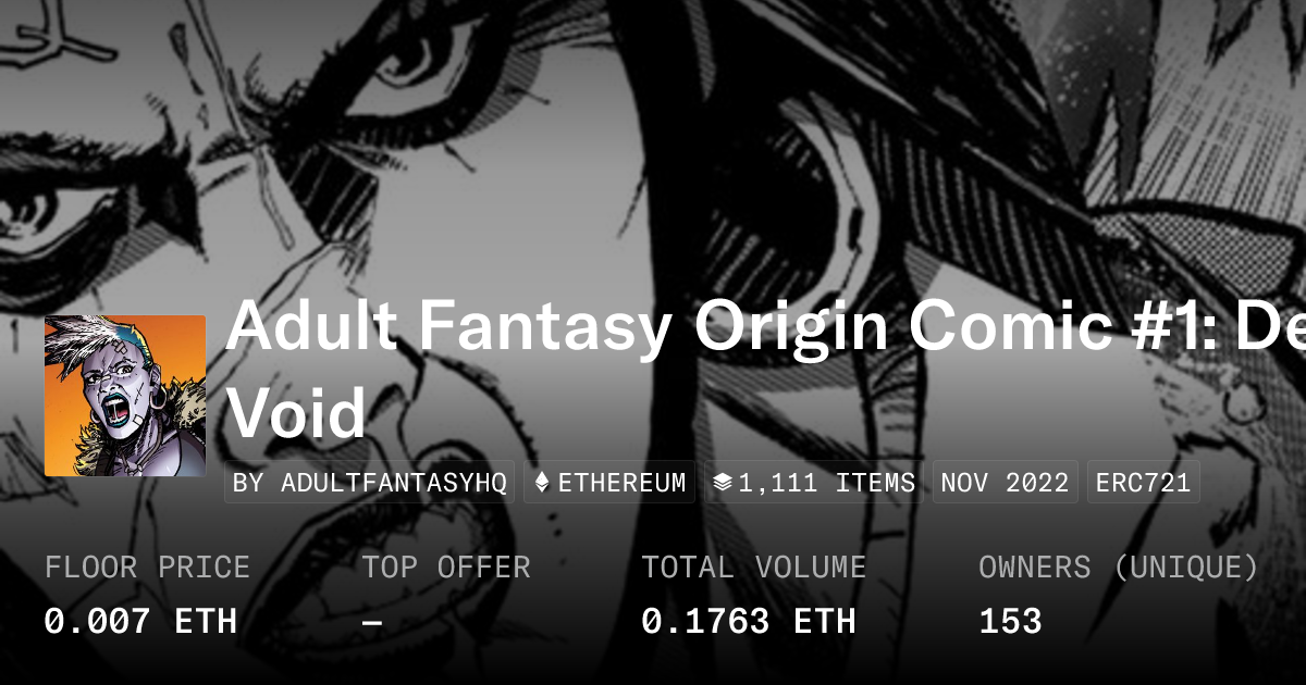 Adult Fantasy Origin Comic #1: Dee Void - Collection | OpenSea