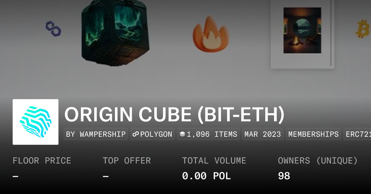 ORIGIN CUBE (BIT-ETH) - Collection | OpenSea