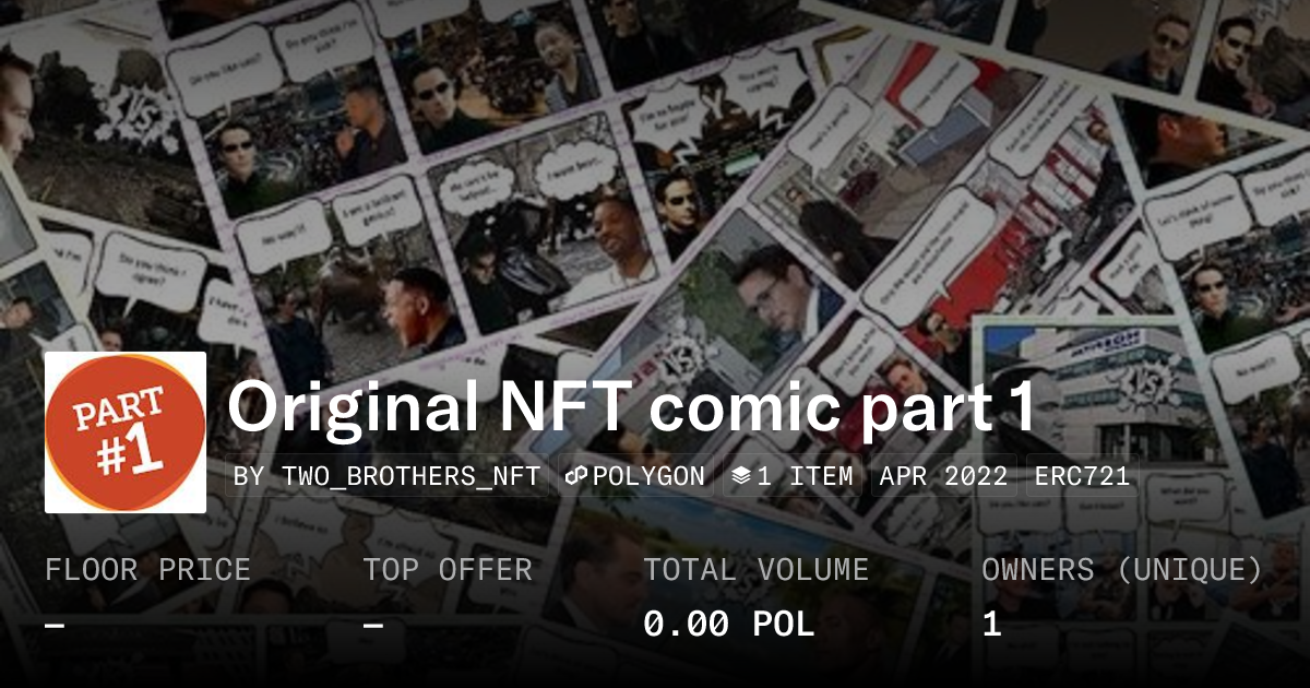 Original NFT comic part 1 - Collection | OpenSea