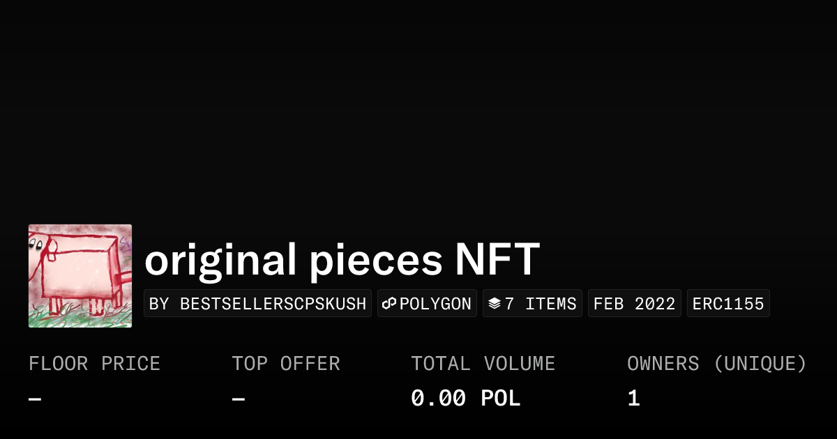 original pieces NFT - Collection | OpenSea