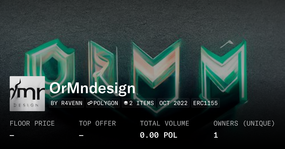 OrMndesign - Collection | OpenSea