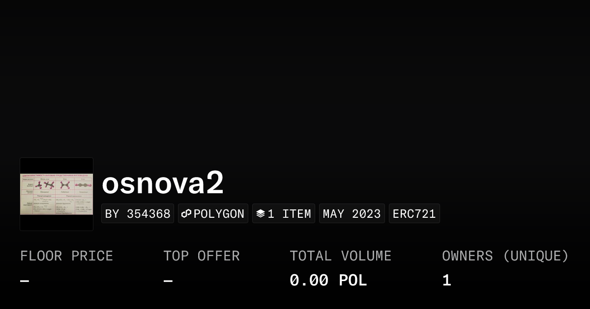osnova2 - Collection | OpenSea
