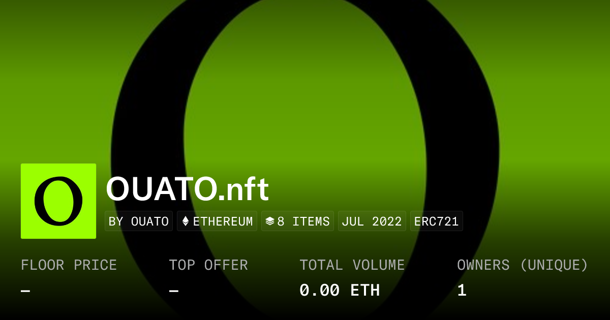 OUATO.nft - Collection | OpenSea