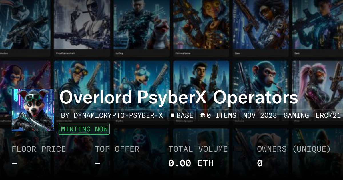 Overlord PsyberX Operators - Collection | OpenSea