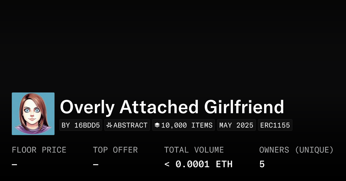 Overly Attached Girlfriend - Collection | OpenSea