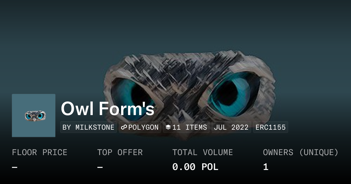 Owl Form's - Collection | OpenSea