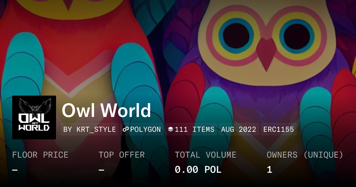 Owl World - Collection | OpenSea