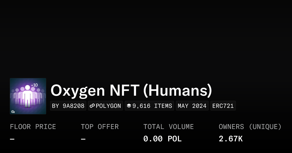 Oxygen NFT (Humans) - Collection | OpenSea