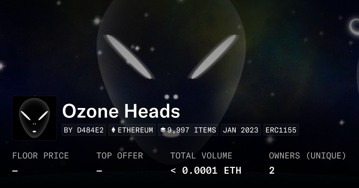 Ozone Heads - Collection | OpenSea