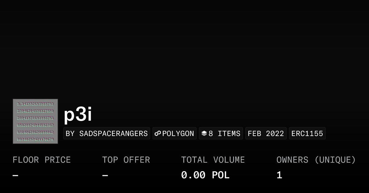 p3i - Collection | OpenSea