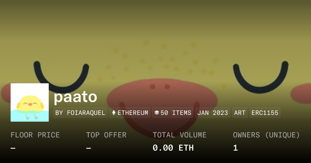 paato - Collection | OpenSea