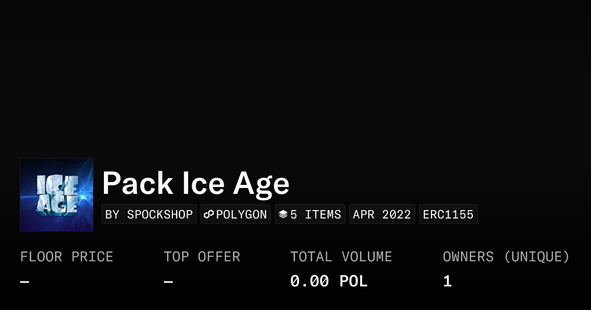 Pack Ice Age - Collection | OpenSea